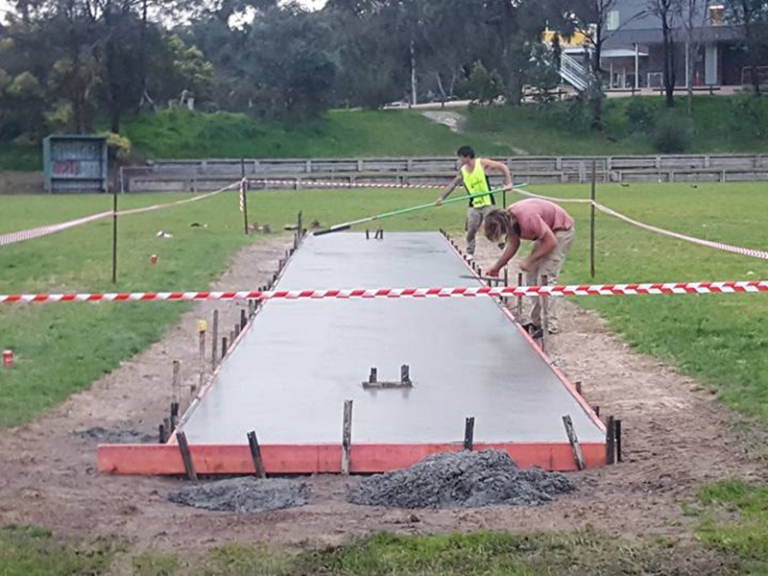 Cricket Pitch Installation